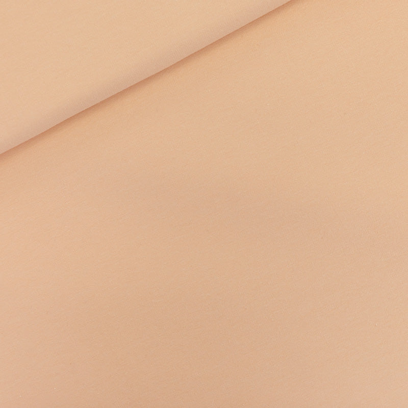 French Terry Solid, Peachy Cream – Jumping June Textiles